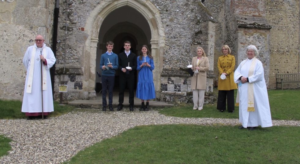 A Confirmation Service on Easter Eve, April 2021 | Hadstock Village Archive